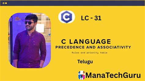 𝐎𝐩𝐞𝐫𝐚𝐭𝐨𝐫 𝐏𝐫𝐞𝐜𝐞𝐝𝐞𝐧𝐜𝐞 𝐚𝐧𝐝 𝐀𝐬𝐬𝐨𝐜𝐢𝐚𝐭𝐢𝐯𝐢𝐭𝐲 𝐢𝐧 𝐂 𝐒𝐢𝐦𝐩𝐥𝐞 𝐄𝐱𝐩𝐥𝐚𝐧𝐚𝐭𝐢𝐨𝐧 𝐰𝐢𝐭𝐡