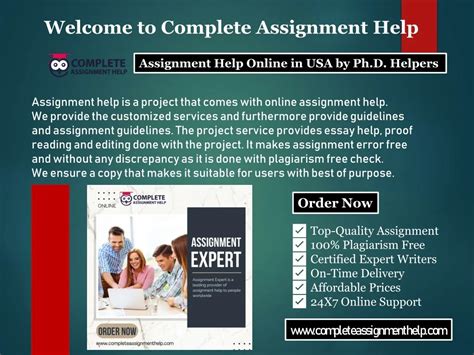 Ppt Assignment Writing Service Online By Top Assignment Writers