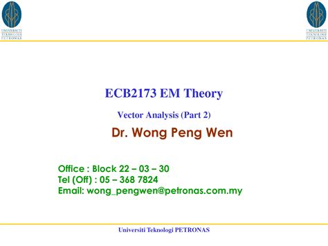 SOLUTION Vector Analysis Part Studypool