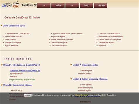 Aula Clic Curso De Corel Draw 12 Unit Plan For 9th 10th Grade
