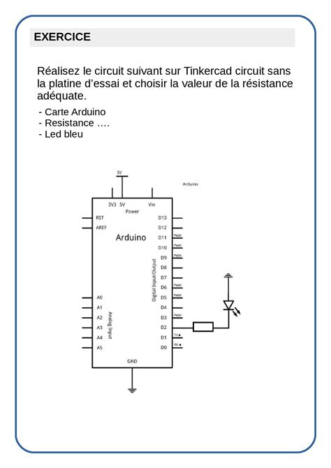 Mecanique En Ligne La Diode Led Carte Arduino Et Tinkercad