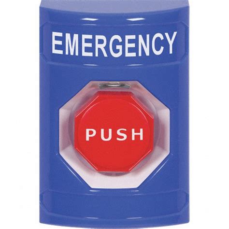 safety technology international emergency push button key to reset 4