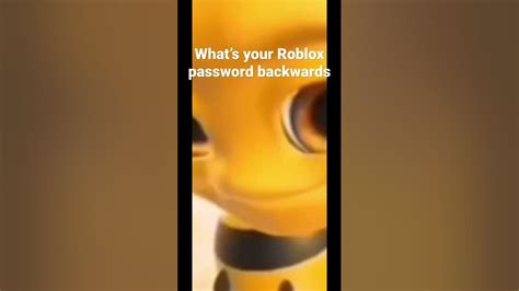 Roblox Password Backwards Bee Raising Eyebrow Meme Youtube