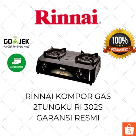 Promo Rinnai Kompor Gas 2 Tungku Ri 302s Kompor Gas Murah Garansi