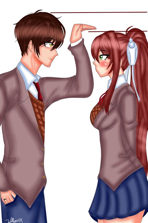 Mc X Monika Height Oc Fanart By Willianxs On Deviantart