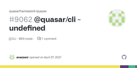 Quasar Cli Undefined Quasarframework Quasar Discussion GitHub