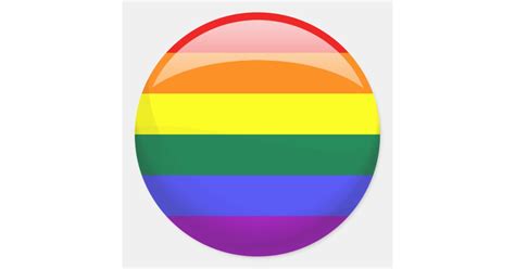 Lgbt Pride Flag Classic Round Sticker Zazzle