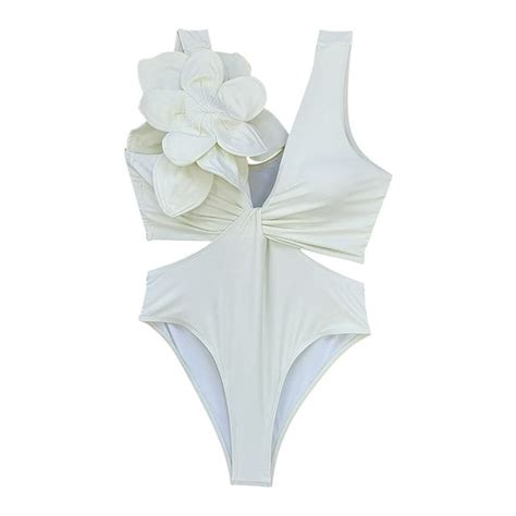 Peaskjp Womens Swimsuits One Piece Womens One Shoulder Cutout Ruched