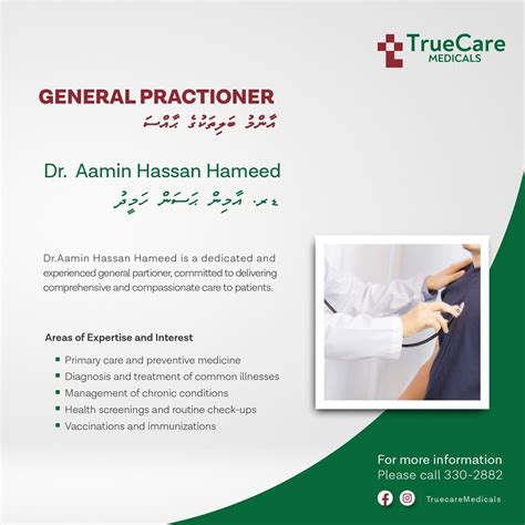 Dr Aamin Hassan Hameed General Truecare Medicals