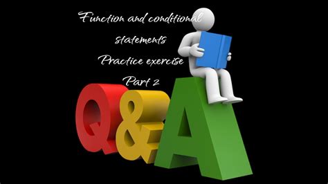 Function And Conditional Statements YouTube