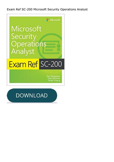 read online exam ref sc 200 microsoft security operations analyst