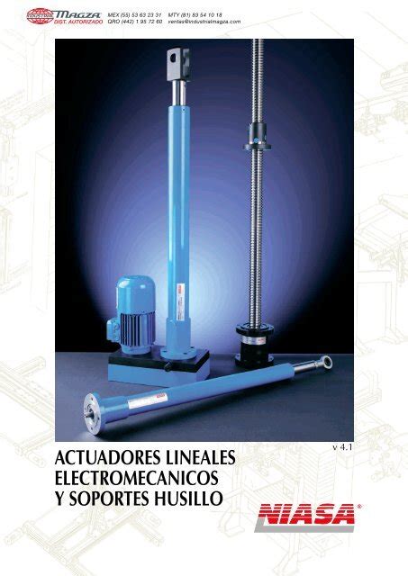 ACTUADORES LINEALES ELECTROMECANICOS Y SOPORTES