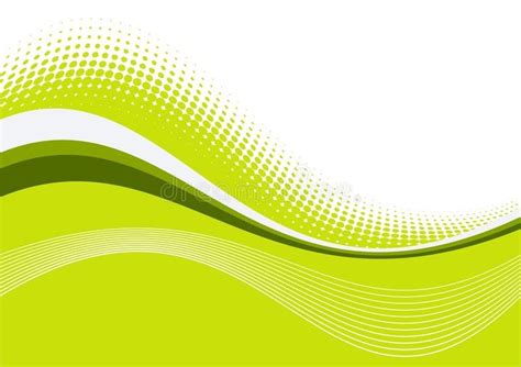 Elegant Green Wavy Lines