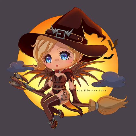 Chibi Witch Mercy By Barbiespitzmuller On Deviantart