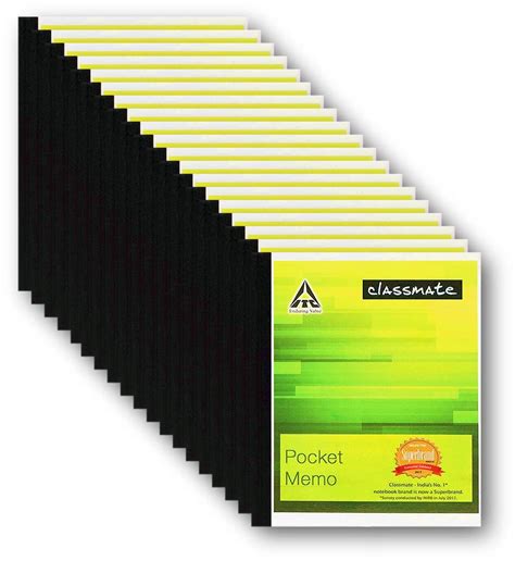 Classmate Pocket Memo Single Line 42 Pages Pack Of 20 Unique Amazon
