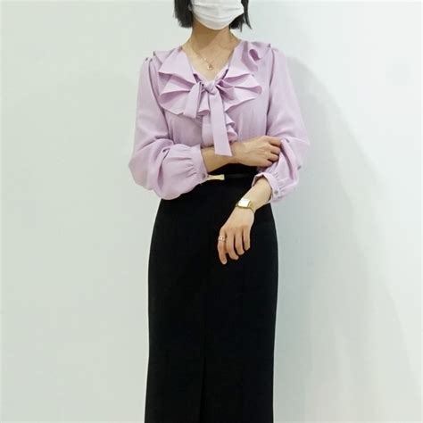 로맨틱 프릴 러플 리본 타이 쉬폰 블라우스 하객패션 오피스룩 정장 브라우스 스타일라떼