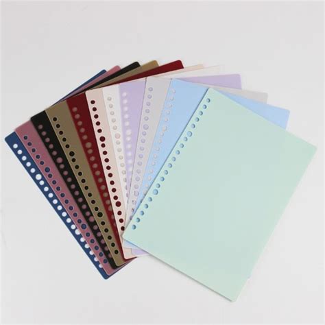 ☑ ☾ 2 Pcs Section Divider For Binder Notebook A4 B5 A5 Replacable
