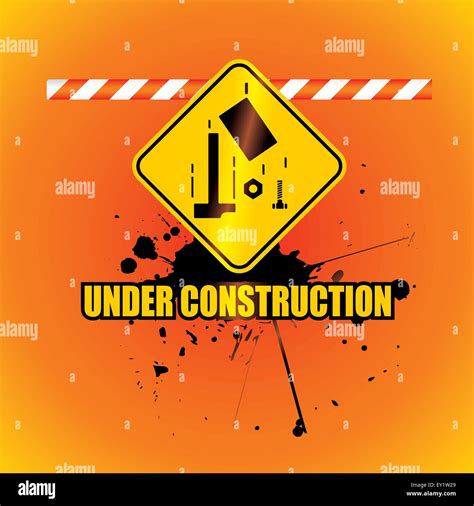 Under Construction Background Vector Illustration Stock Vector Image