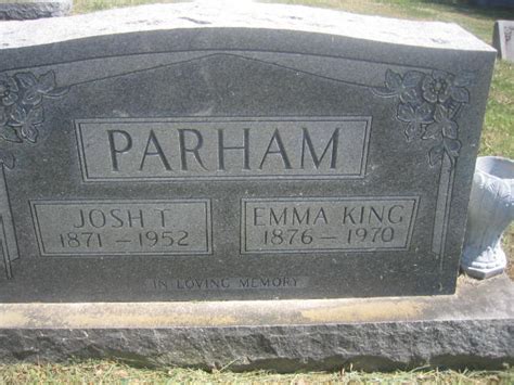 Joshua Terrell “josh” Parham 1871 1952 Homenaje De Find A Grave