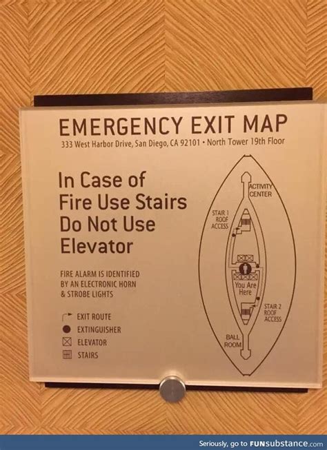 This Emergency Exit Map Funsubstance