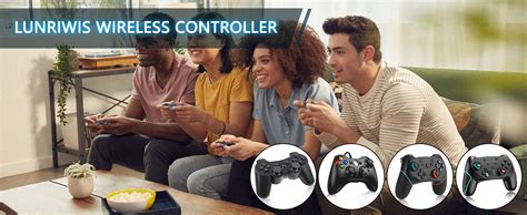 Lunriwis Controller Für Ps3 Wireless Double Shock 6 Achsen Bluetooth