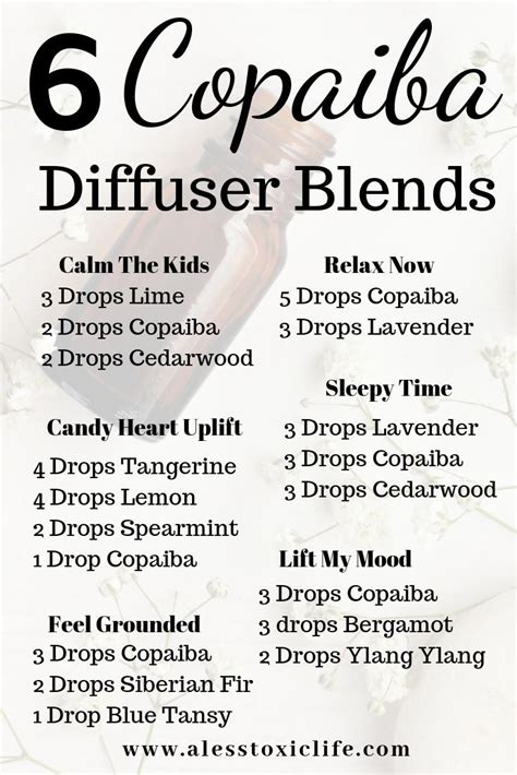 Relax And Unwind With Copaiba Essential Oil Diffuser Blends