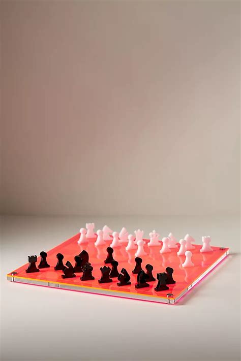 Acrylic 2d Chess Board Game Anthrohome