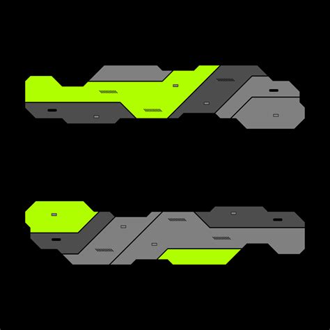 Hud Set Frames Futuristic Modern User Interface Elements Control