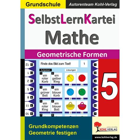 Selbstlernkartei Mathematik 5 Geometrische Formen