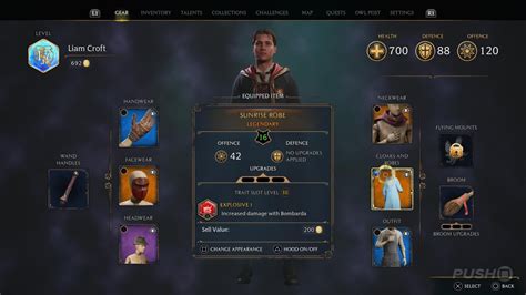 Hogwarts Legacy How To Change Gear Appearance And Hide Items Push Square