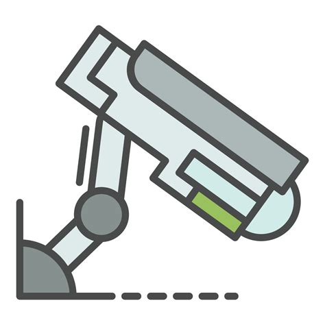 Outdoor Security Camera Icon Color Outline Vector 15888723 Vector Art At Vecteezy