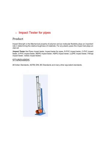 Hdpe Pipe Testing Lab Is4984 At ₹ 1100000 Piece In Navi Mumbai Id