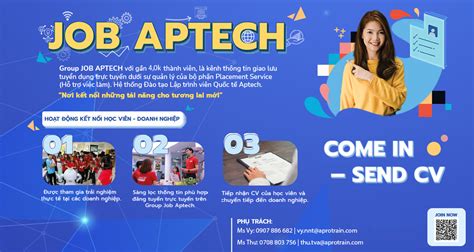 [hcm] job aptech chạm tới tương lai kết nối thành công bền vững aptech việt nam