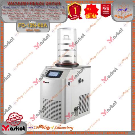 Jual Maskot Vacuum Freeze Dryer Basic Type 60a Model Fd 12n