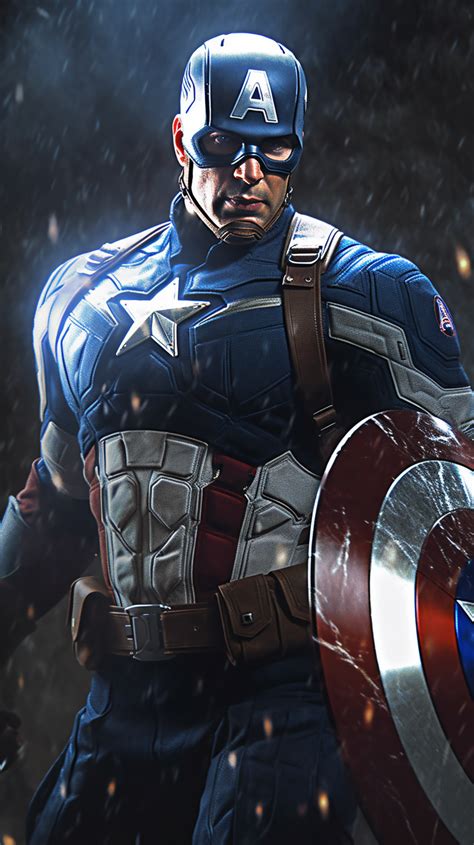 Ai가 그린 마블 캡틴아메리카 배경화면 아이폰 배경화면 안드로이드 배경화면