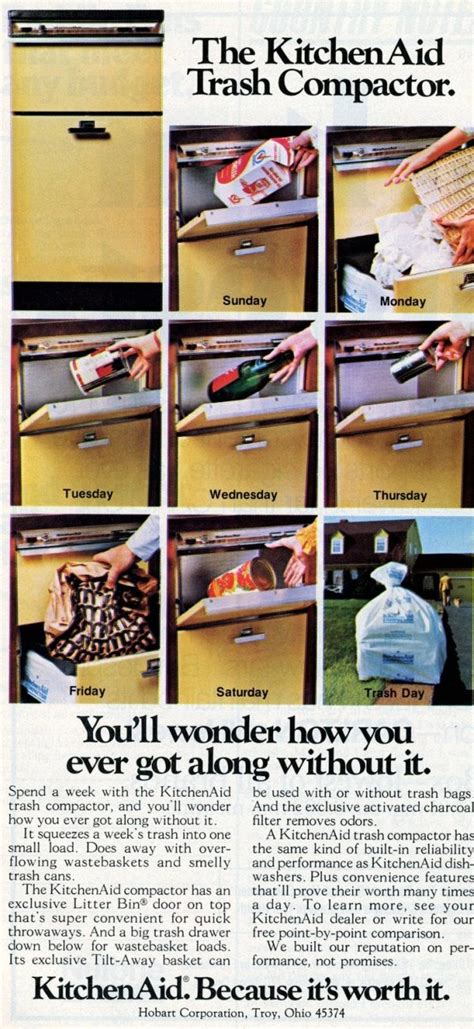 Kitchenaid Trash Compactor Vintage At Alice Pace Blog