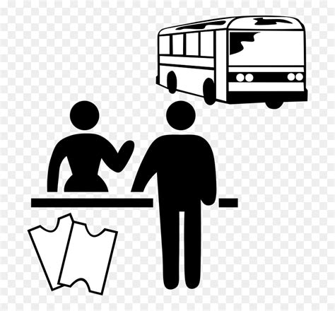 Black And White Bus Clip Art Hd Png Download Vhv