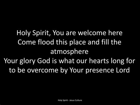Holy Spirit Jesus Culture