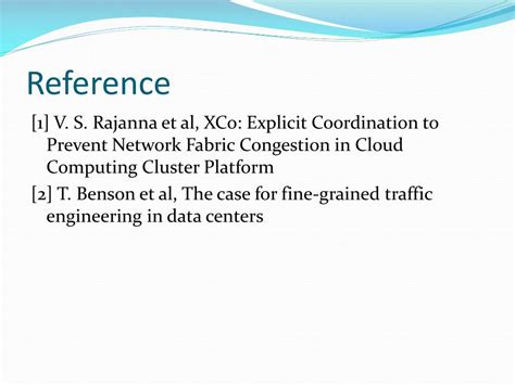 Ppt Understanding Tcp Incast Throughput Collapse In Datacenter