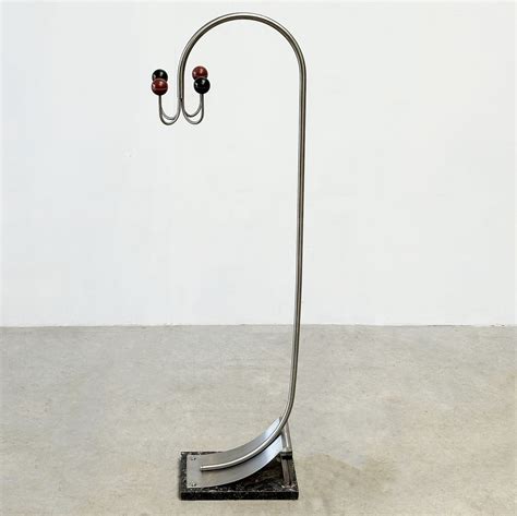 Italian Coat Rack With Marble Base 1970s 290951