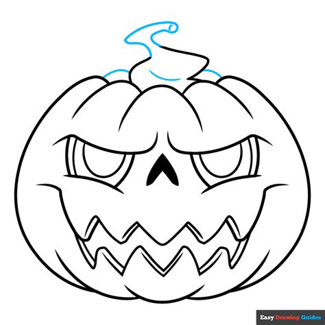 How To Draw A Halloween Pumpkin Really Easy Drawing Tutorial