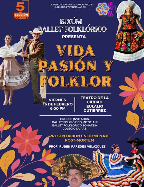 Invitan en Ramos Arizpe a presentación del Ballet Folclórico Bixúm El