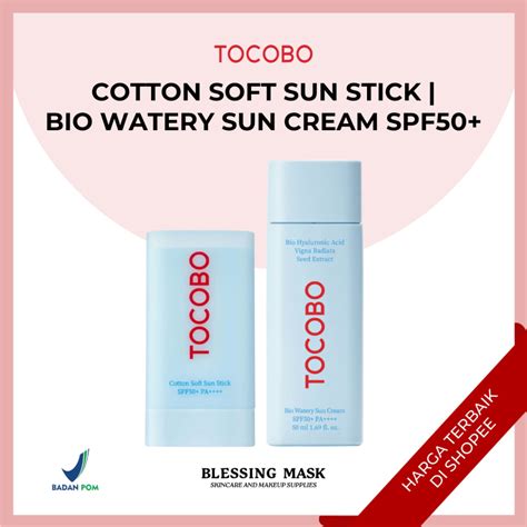 Jual Tocobo Cotton Soft Sun Stick Spf50 Pa Bio Watery Sun Cream