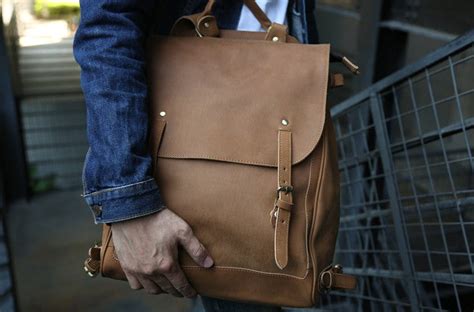 Cool Leather Mens Backpacks Travel Backpack Laptop Backpack For Men