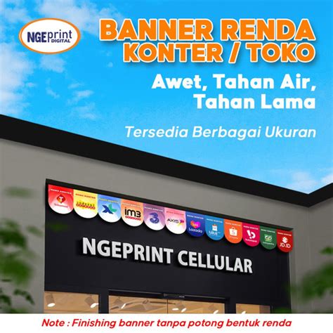 Jual Banner Renda Konter Dan Toko Spanduk Renda Konter Pulsa Renda Toko E Wallet X