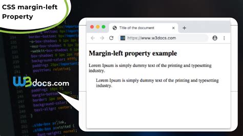 Css Margin Left Property