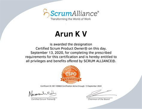 Arun K V On Linkedin Cspo Scrumproductowner