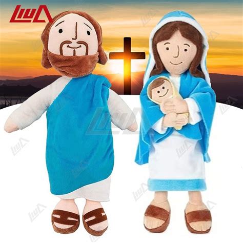 Jesus Plush Christ Religious Toy Virgin Mary Stuffed Doll Birthday T