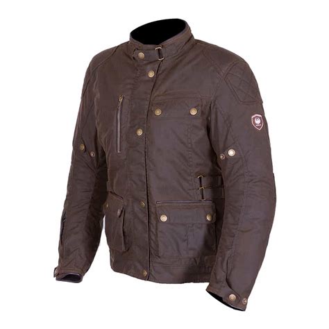 Harriet Ladies Cotec Waxed Cotton Motorcycle Jacket Merlin Bike Gear