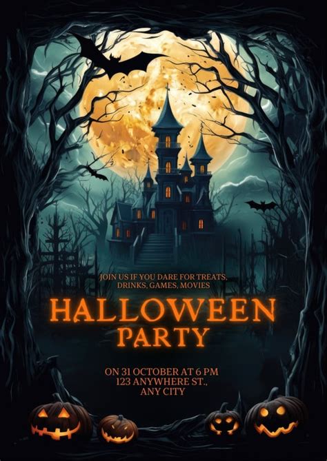 Free And Customizable Halloween Templates